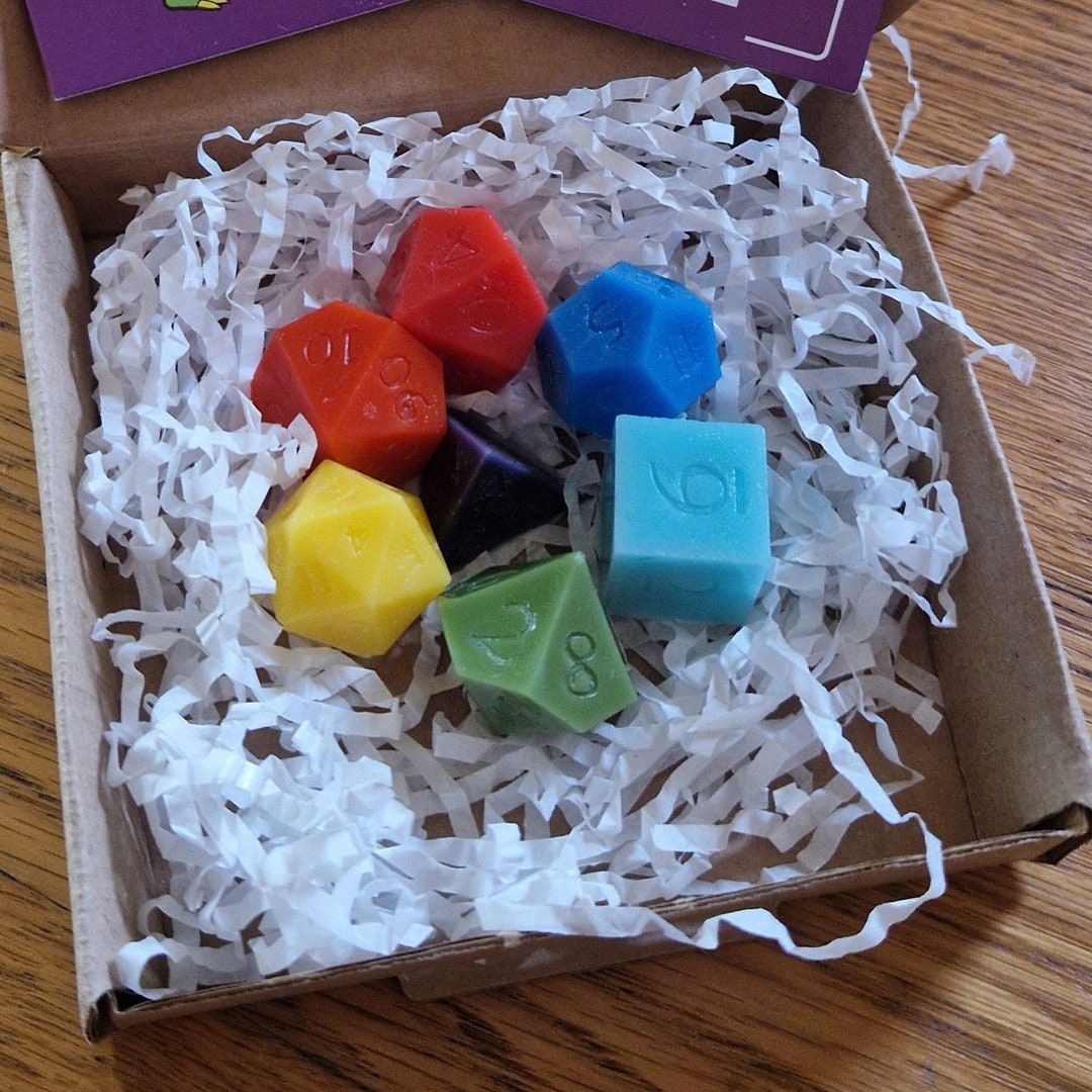 Pride DND Dice Set Wax Melts - 7 Dice Set - Rainbow Gay Pride - Vegan ...