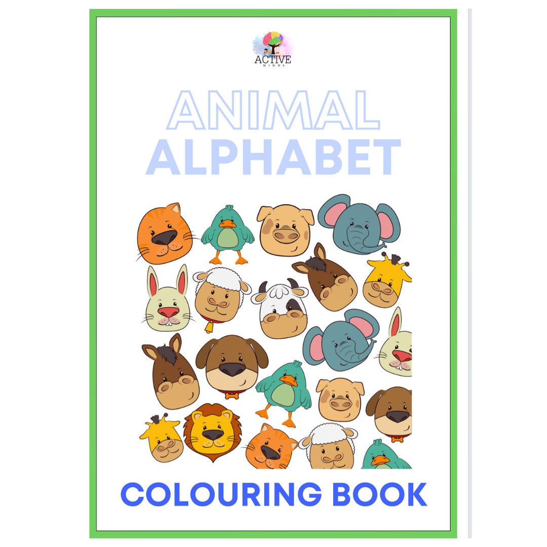 Digital Alphabet and Number Colouring and Tracing Book - Etsy