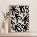 Black Abstract Flower Art Print, Black and White Abstract Art, Printable Art, Gallery Wall Art ...