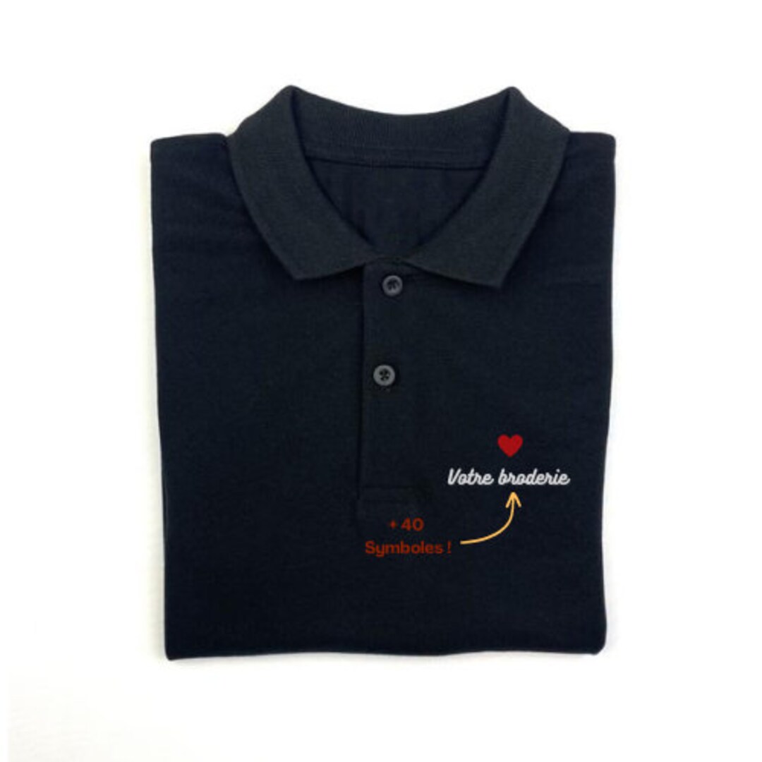 Polo Customizable Embroidered 40 Symbols - Etsy