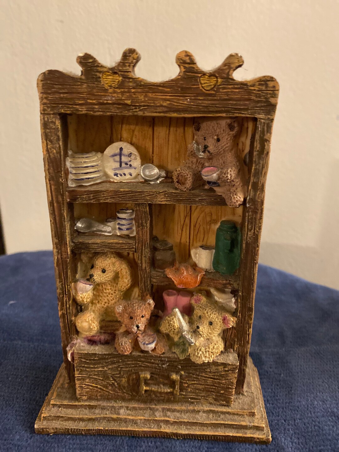 Rare Vintage Bear Bookcase Collectible Bear Decor - Etsy