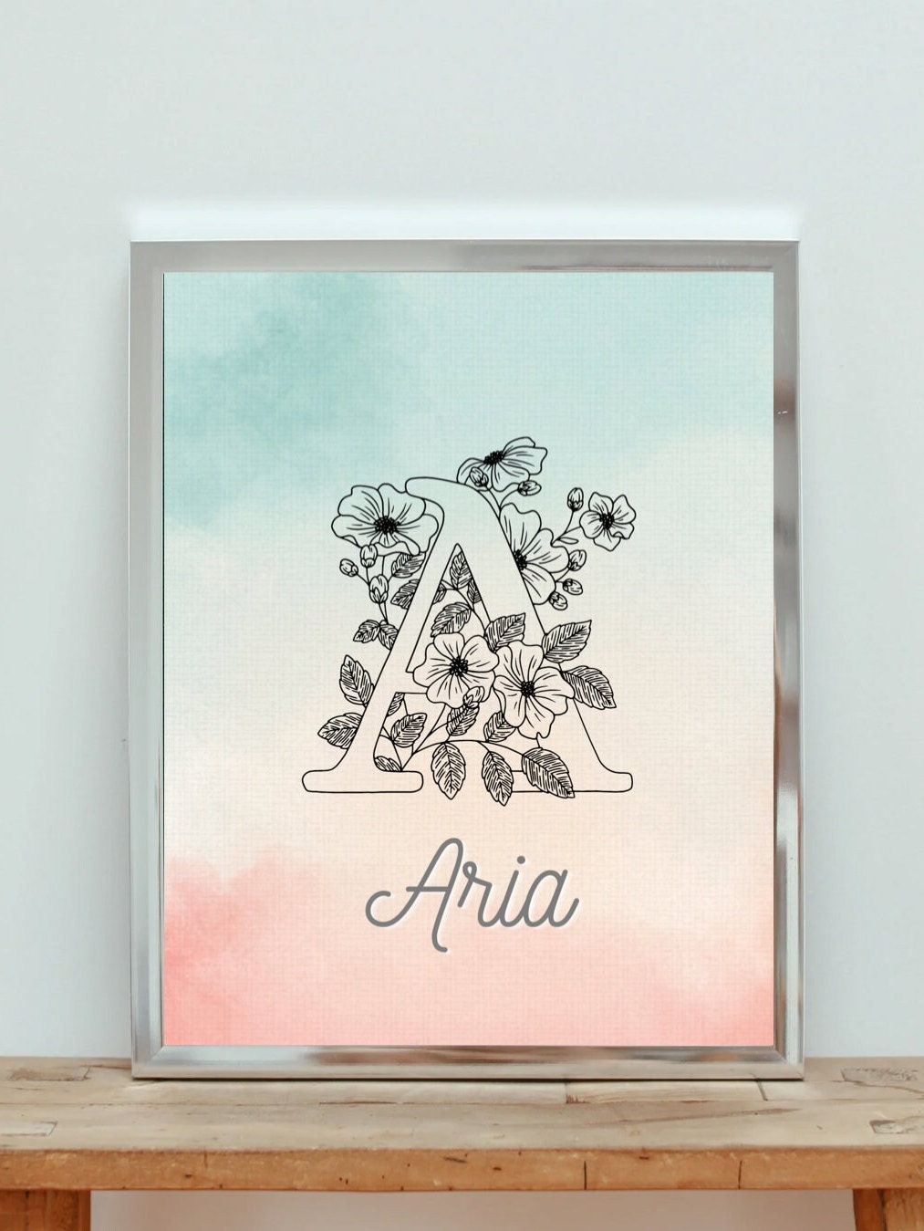 Personalised Name Downloadable Print - Etsy