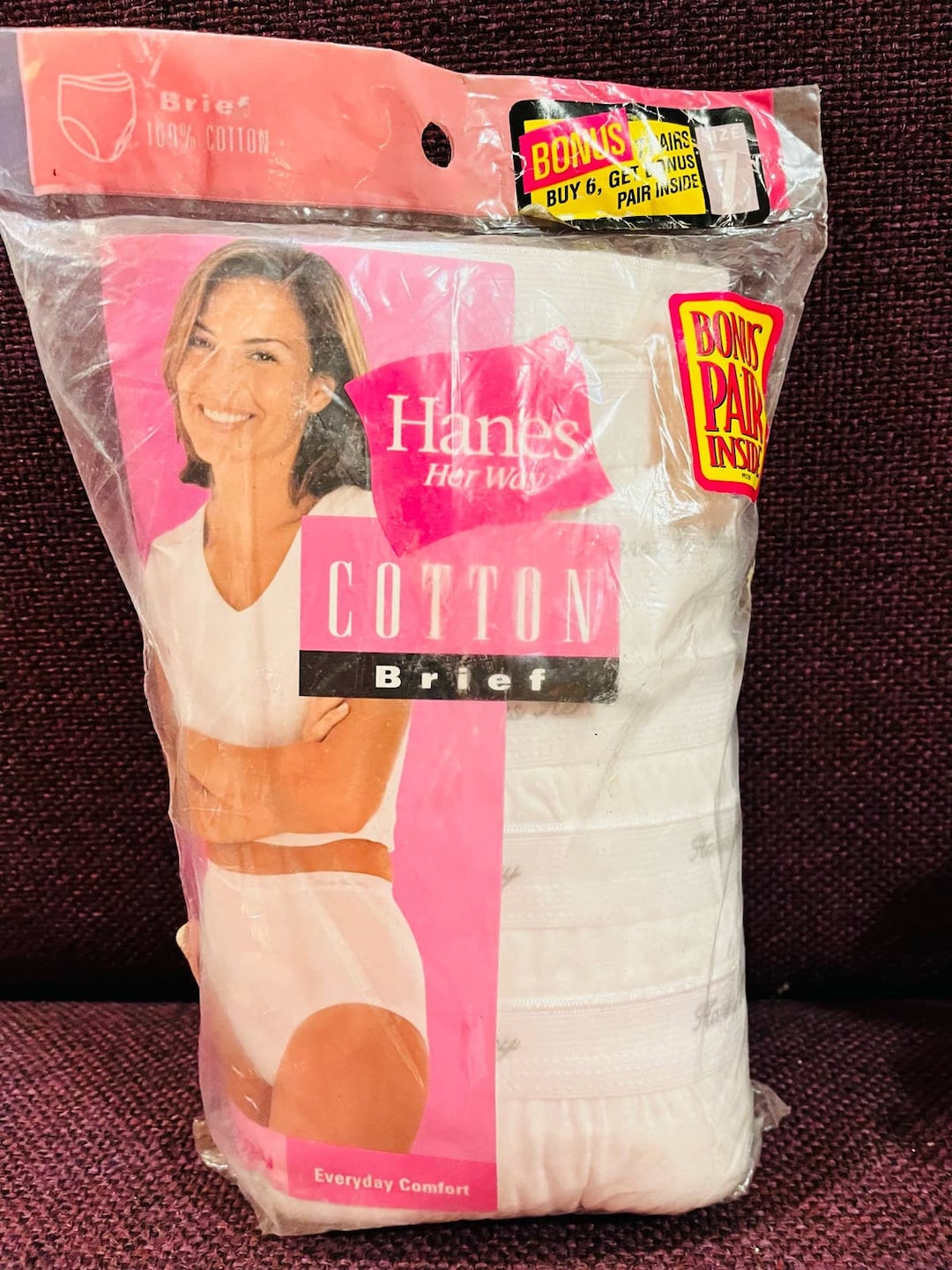 Vintage Hanes Her Way Cotton Briefs Size 7 Etsy
