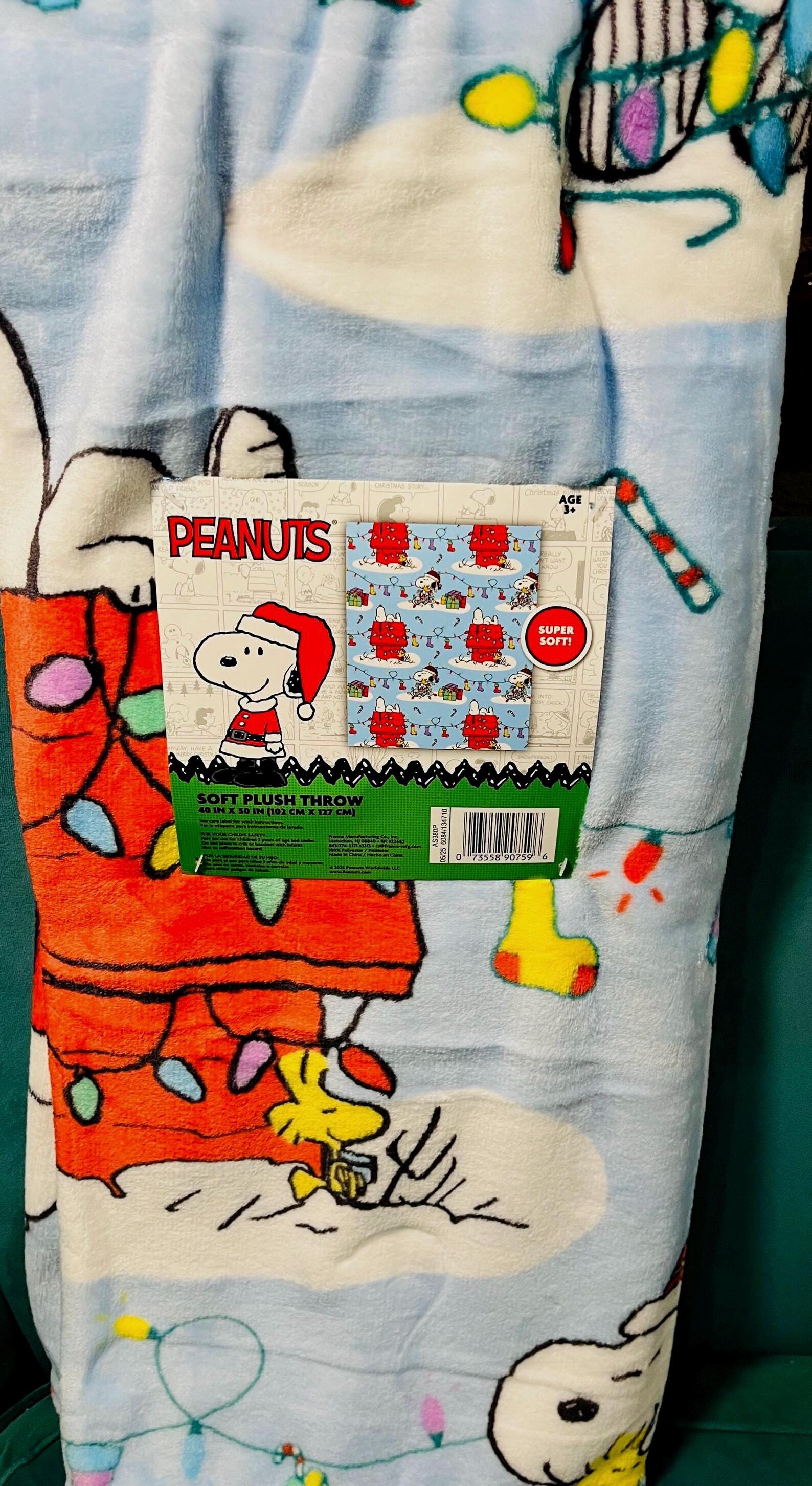 Snoopy Peanuts Christmas 40 by 50 Preschool Throw - Etsy