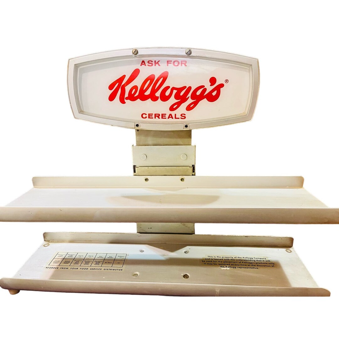 Vintage Kelloggs Cereals Display Case - Etsy