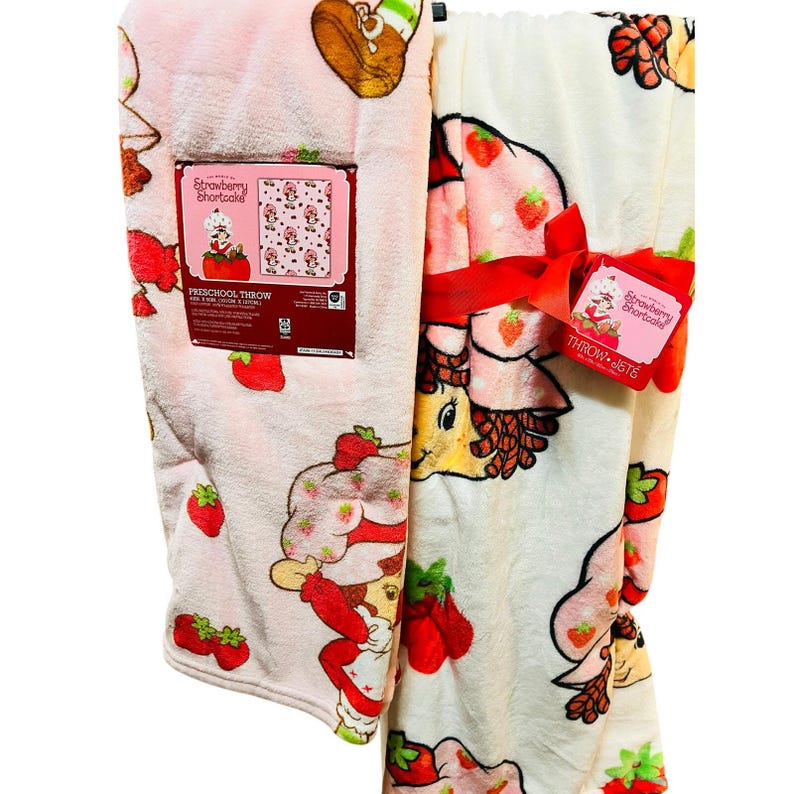 Strawberry Shortcake, Adorable, Soft 60 X 70 Throw and Preschool 40 X ...