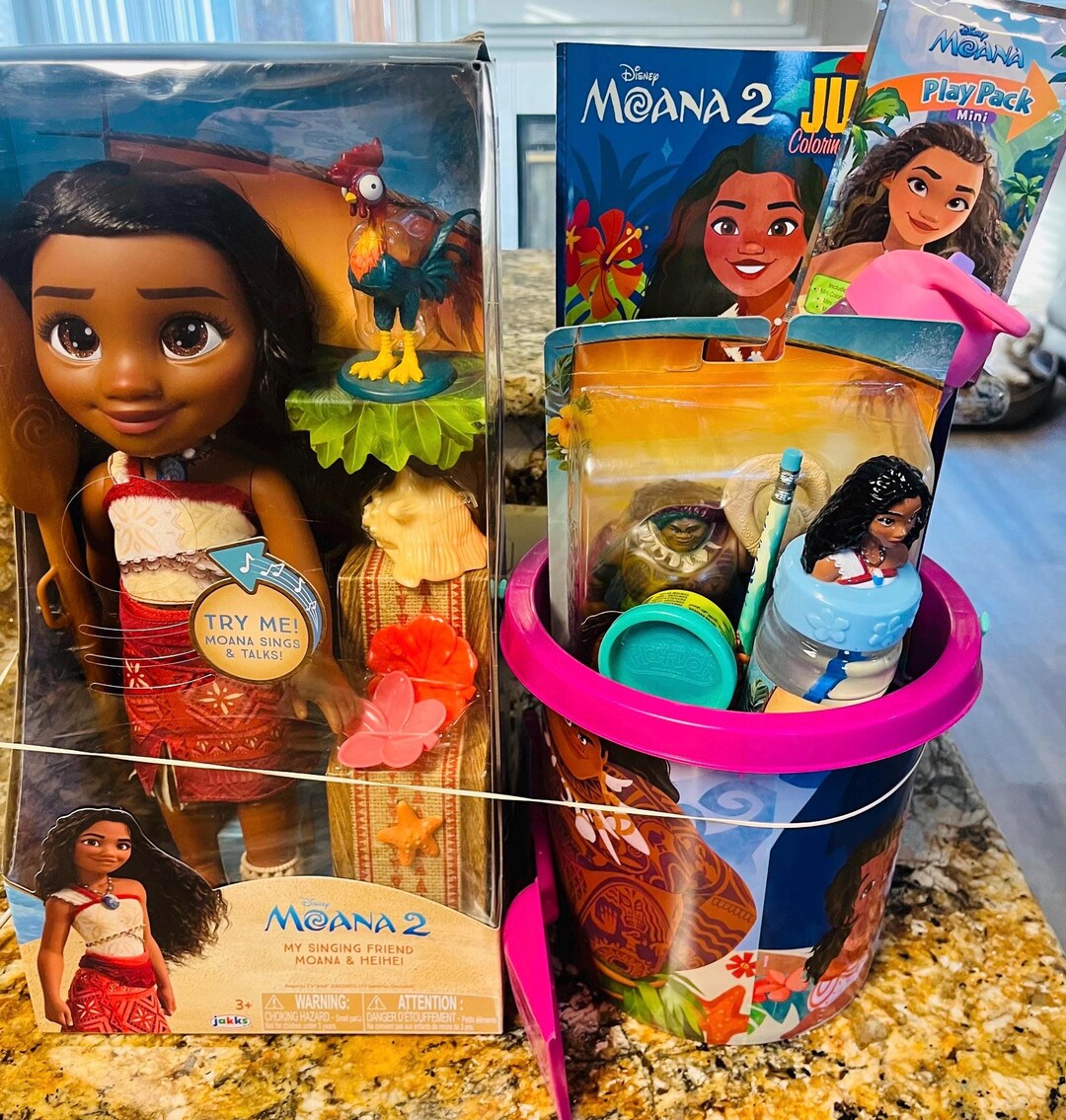 Moana Gift Birthday / Christmas: Boo Basket /bundle Moana Signs and ...