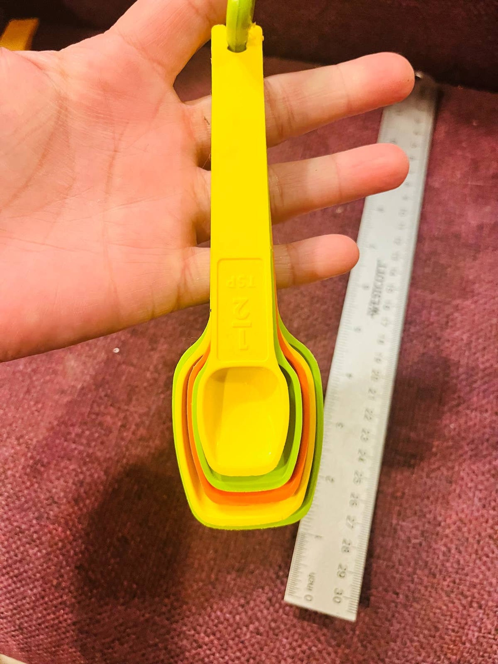 Vintage Tupperware Set of 5 Measuring Spoons - Etsy