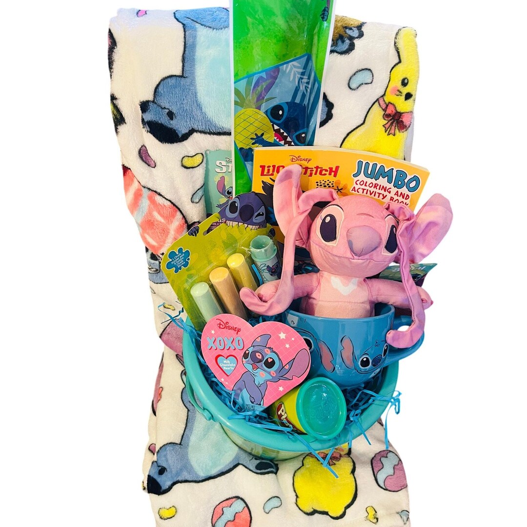 Stitch and Angel Easter/gift Bundle 50 X 70 Throw With Kite ,book ...