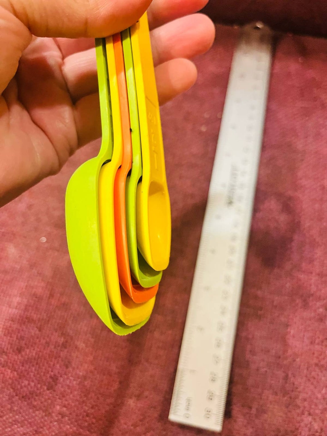 Vintage Tupperware Set of 5 Measuring Spoons - Etsy