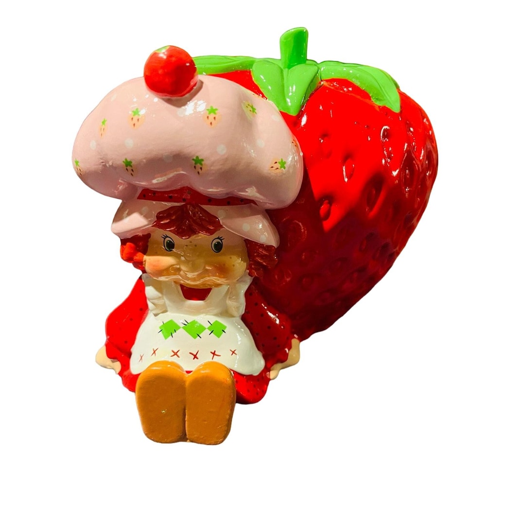 Strawberry Shortcake Ceramic Adorable Piggy Bank - Etsy