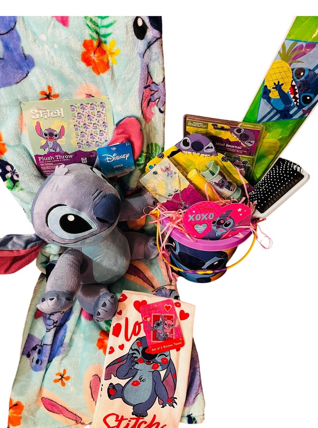 Stitch Gift Bundle With 50 X 70 Easter Stitch Throw Sand Bucket and ...