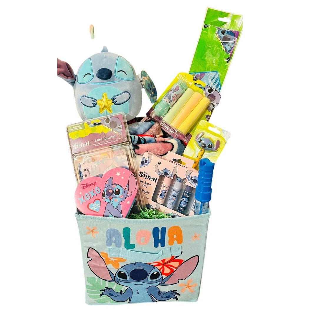 Stitch Easter Bundle 50x70 Throw Stitch Kite, Set of Chalk Mini Journal ...