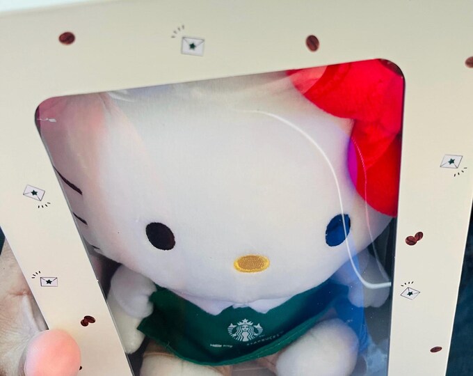 Hello Kitty Starbucks Barista Plush Super Cute - Etsy