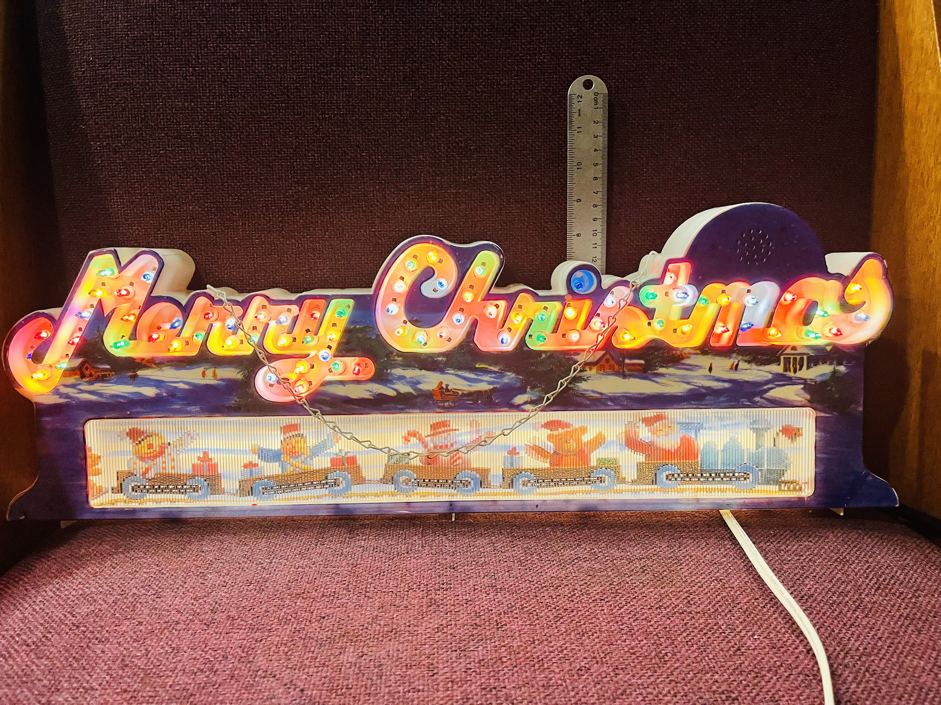 Vintage Merry Christmas Music Light up Sign - Etsy UK