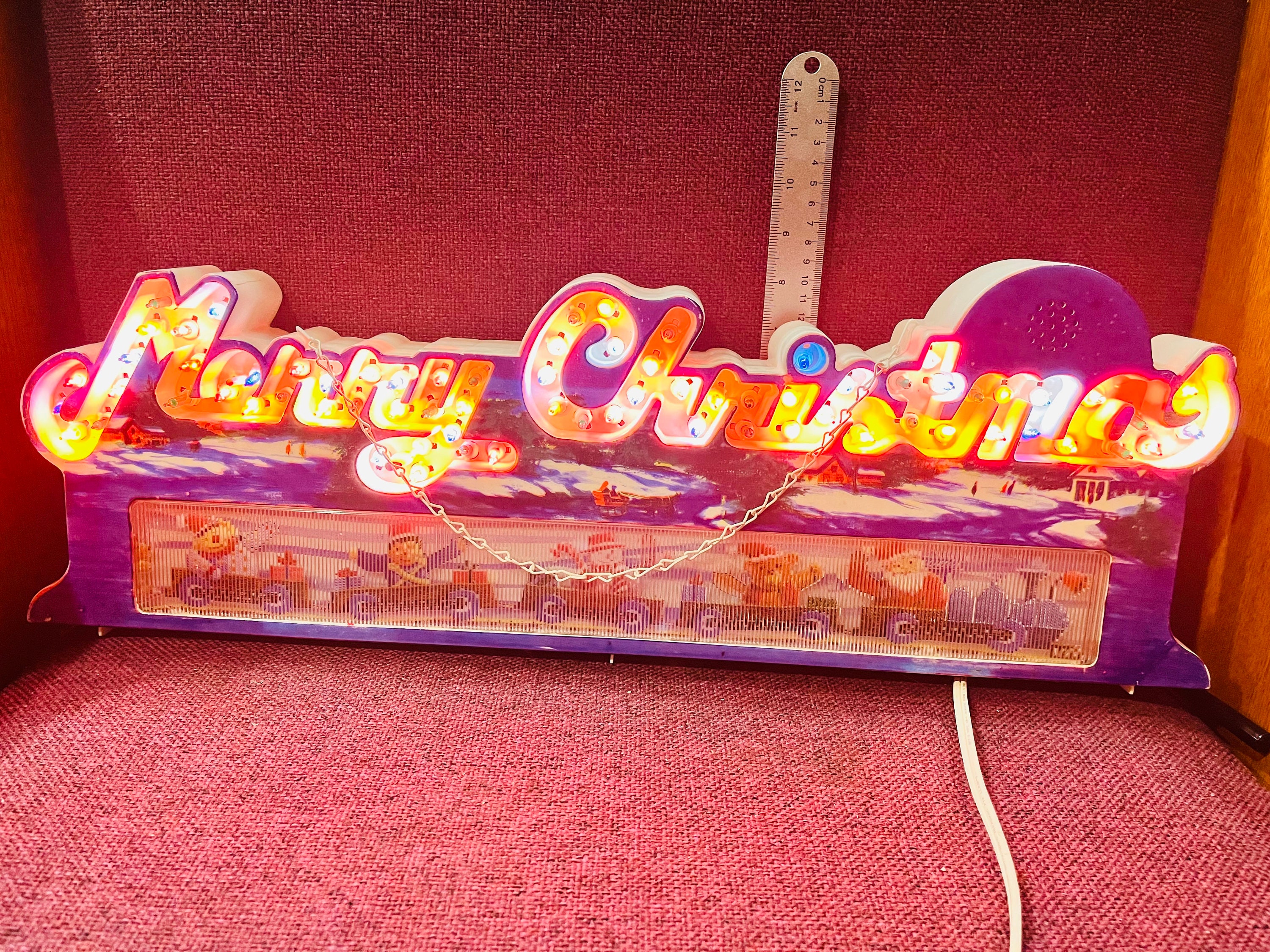 Vintage Merry Christmas Music Light up Sign - Etsy UK