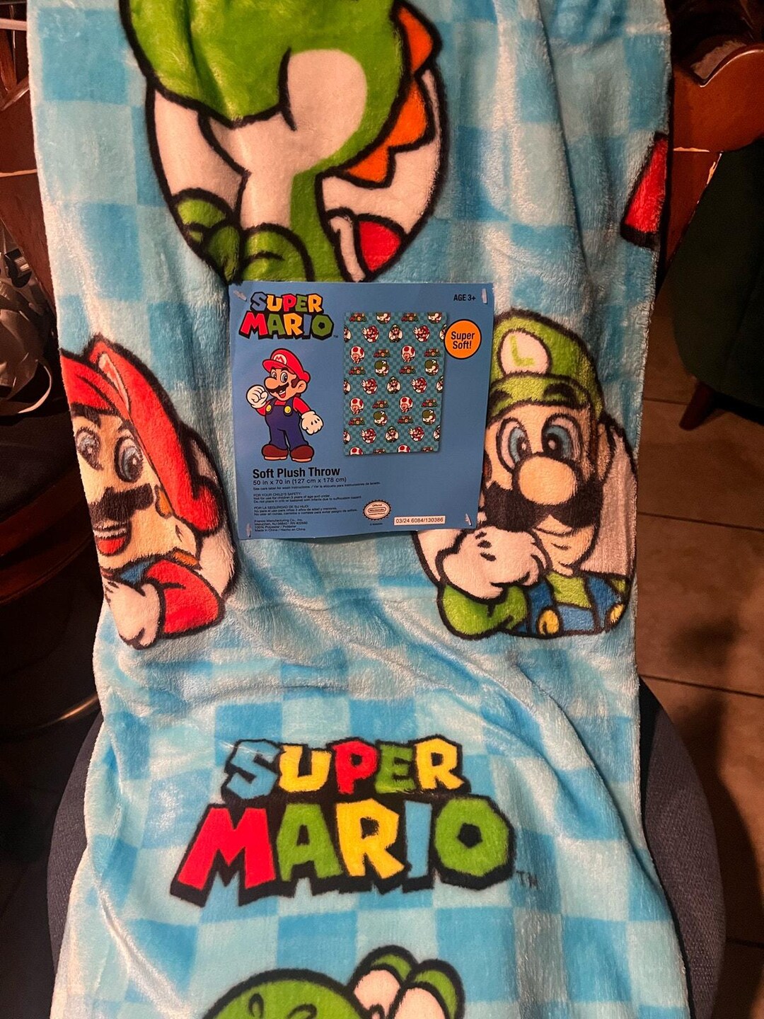 Super Mario Throw 50 by 70 Very Soft - Etsy