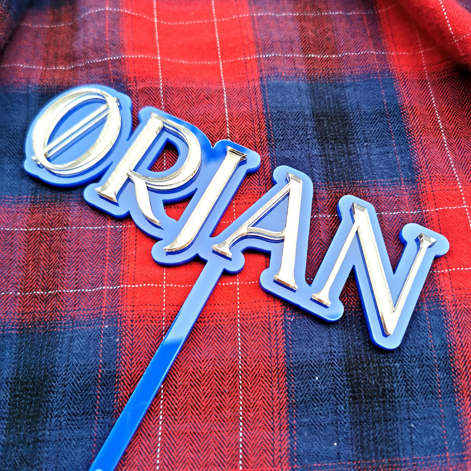 Custom Name Topper Single Word Double Layer Name Topper - Etsy