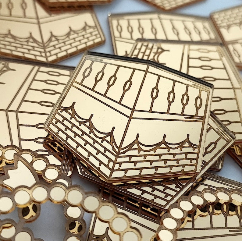 Eid Mubarak Cupcake Toppers, Muslim Holy Month, Kaaba, Prayer Rug ...