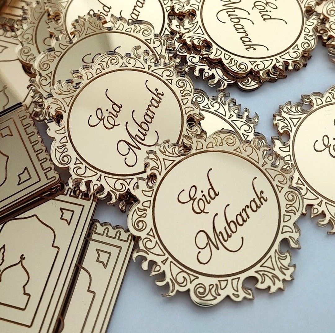 Eid Mubarak Cupcake Toppers, Muslim Holy Month, Kaaba, Prayer Rug ...