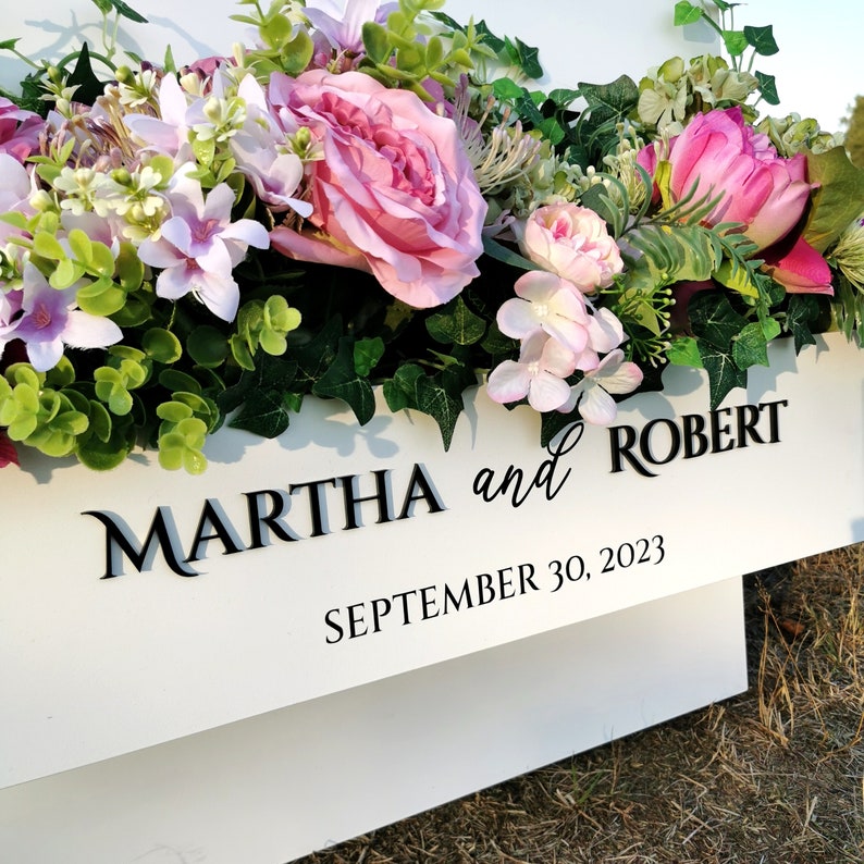 Flower Box Welcome Sign Personalized A-frame Sign Floral - Etsy