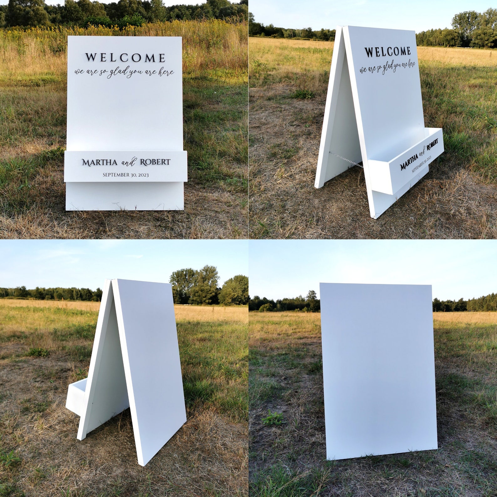 Flower Box Welcome Sign Personalized A-frame Sign Floral - Etsy