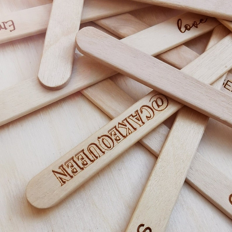 Customised Wooden Sticks Personalized With Logo Treat Box - Etsy