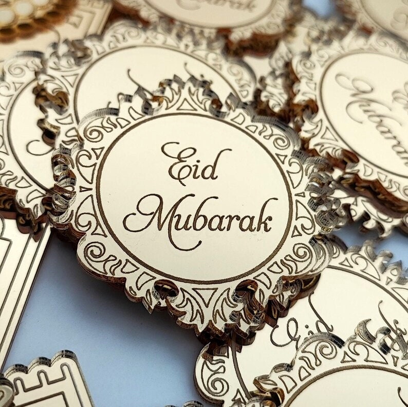 Eid Mubarak Cupcake Toppers, Muslim Holy Month, Kaaba, Prayer Rug ...