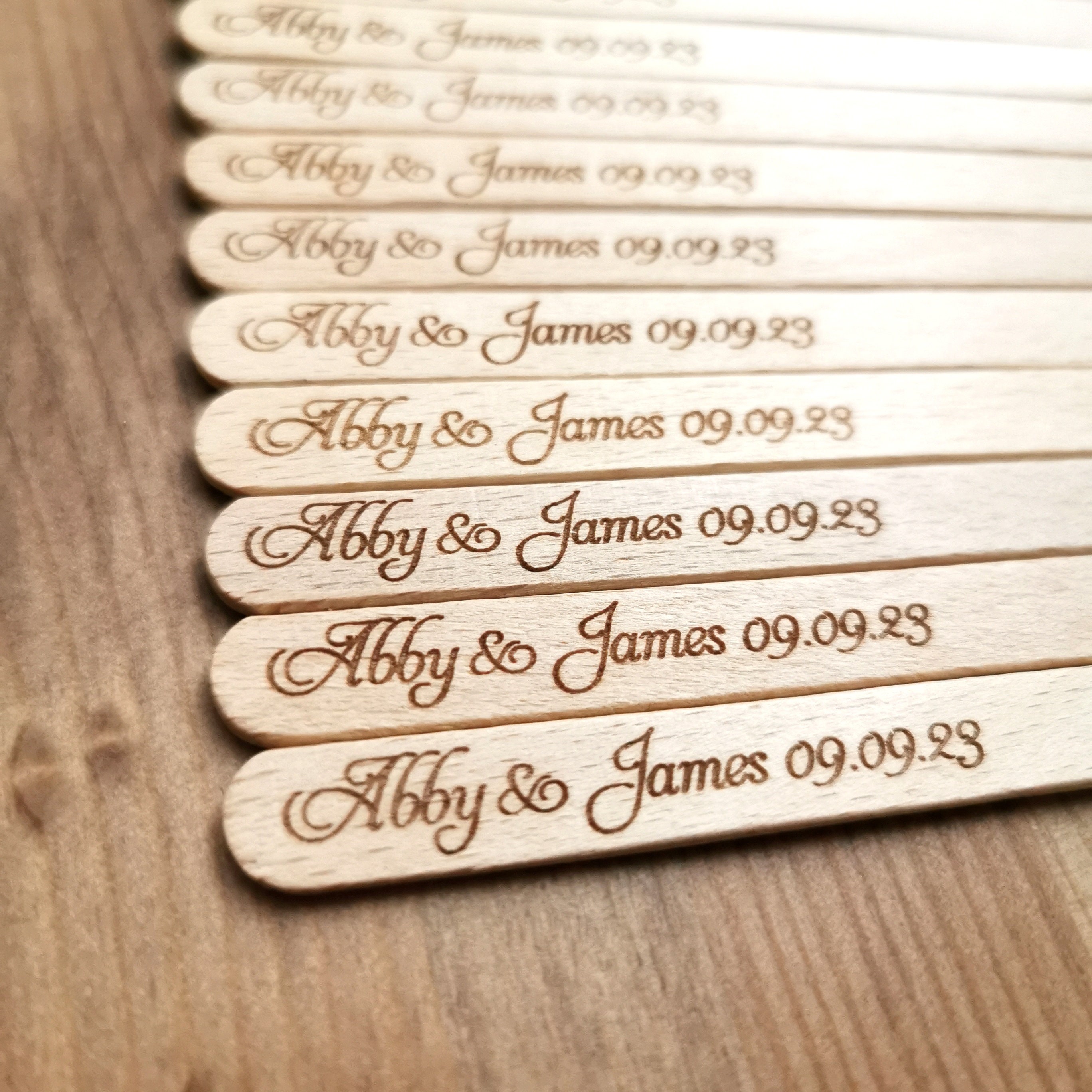 Customised Wooden Sticks, Personalized With Logo Treat Box, Popsicle ...