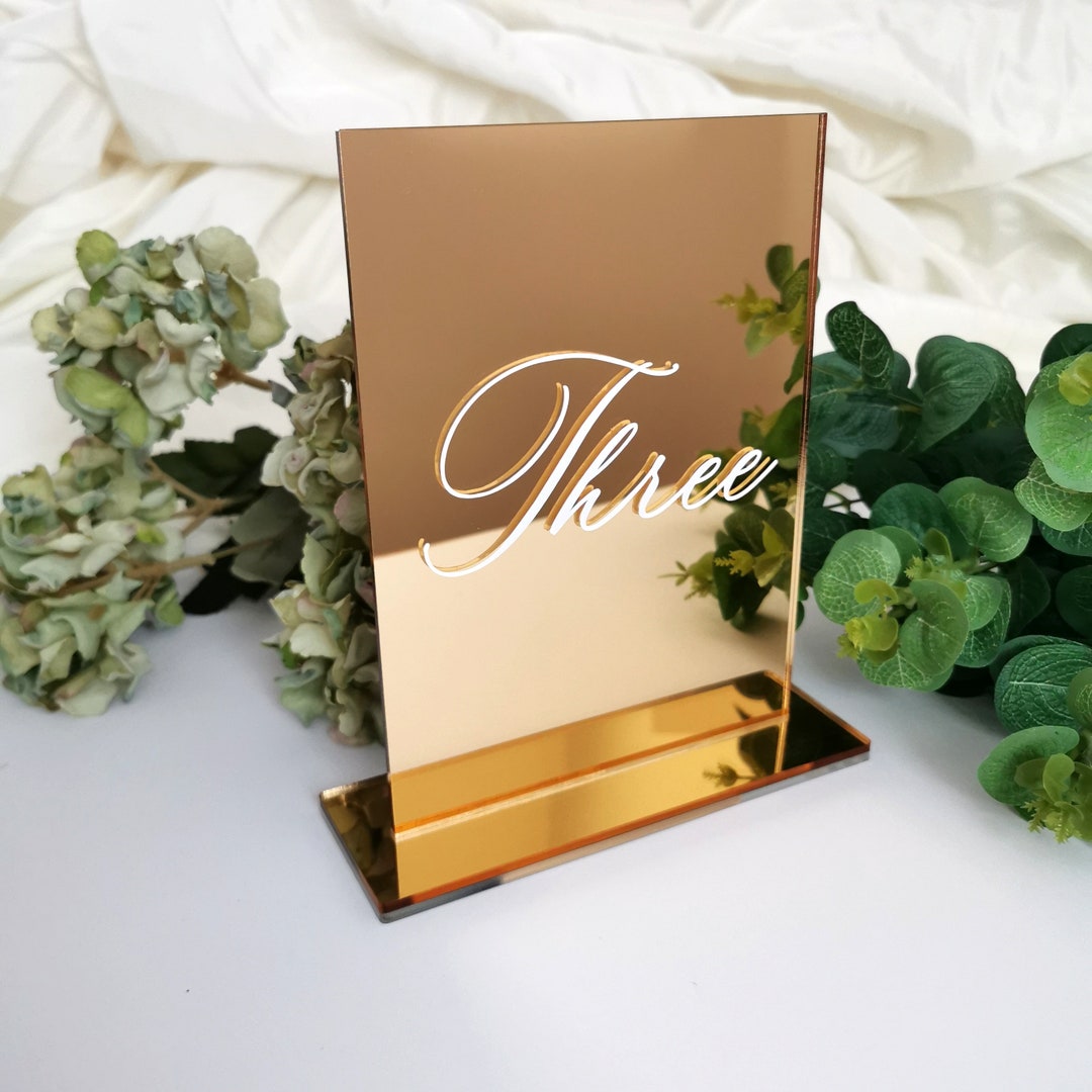 Wedding Table Number, Black Table Number, Wedding Reception Sign ...