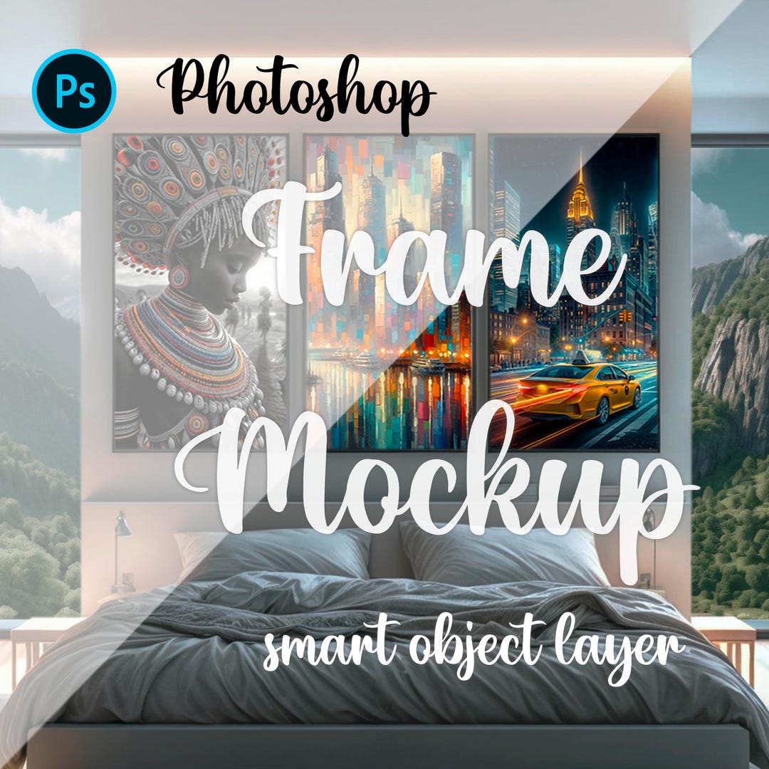 Video Frame Mockup,1:1 16x9, Animated Frame Mockup, PSD Smart Object ...