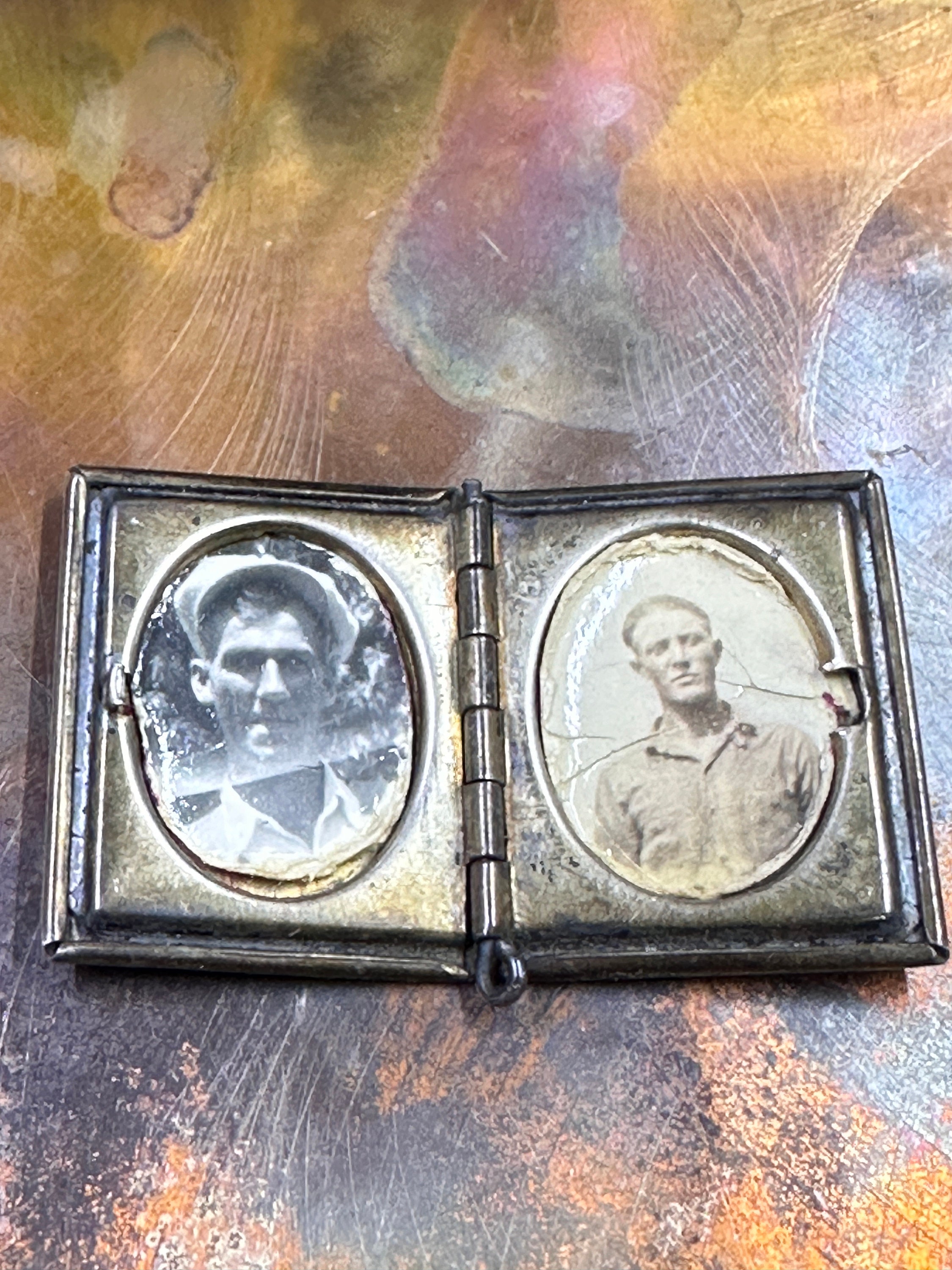 1940's Sterling Silver Book Locket / World War II Era / Sweetheart ...