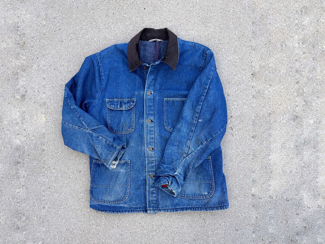 Denim Railroad Chore Coat / Key Imperial Work Coat / Railroad Coat ...