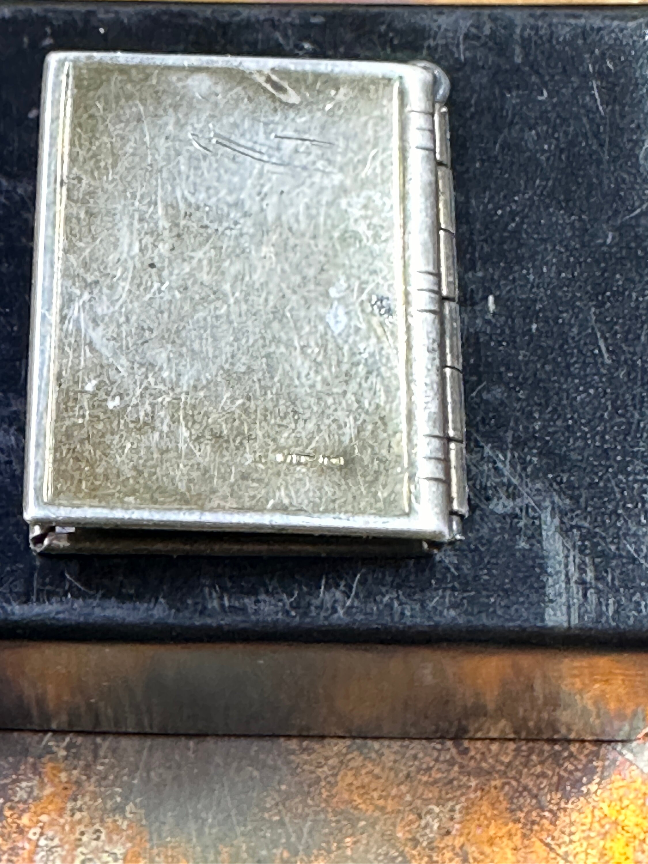 1940's Sterling Silver Book Locket / World War II Era / Sweetheart ...