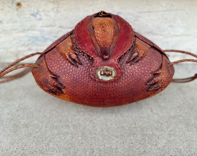 Vintage Armadillo Full Body Leather Purse Hand Bag - Etsy