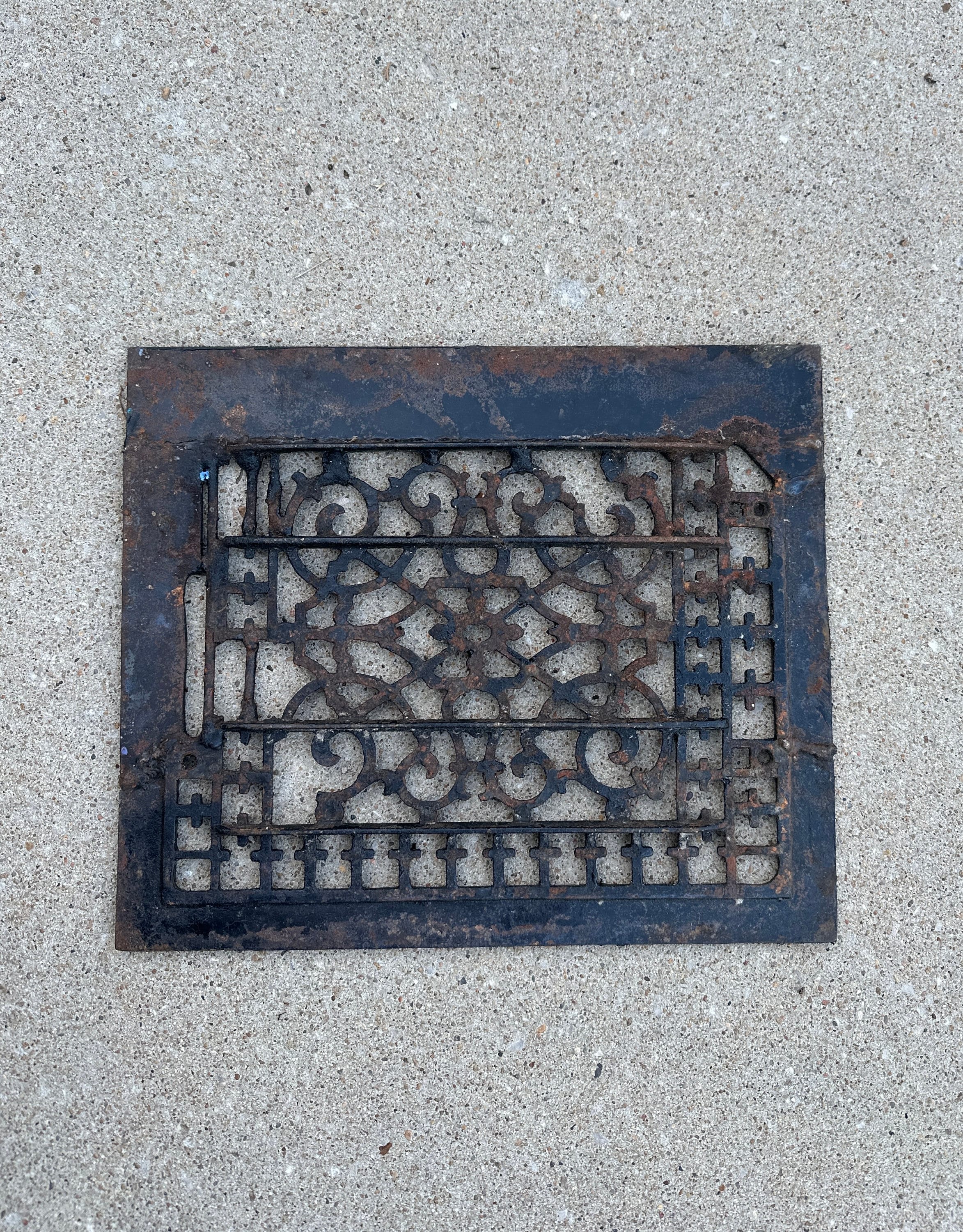 Antique Black Floor Grate / Cast Iron / Ornate Grate / Great Grate ...