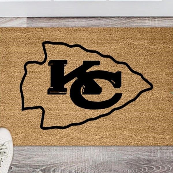 Kansas City Chiefs Door Mat - Etsy