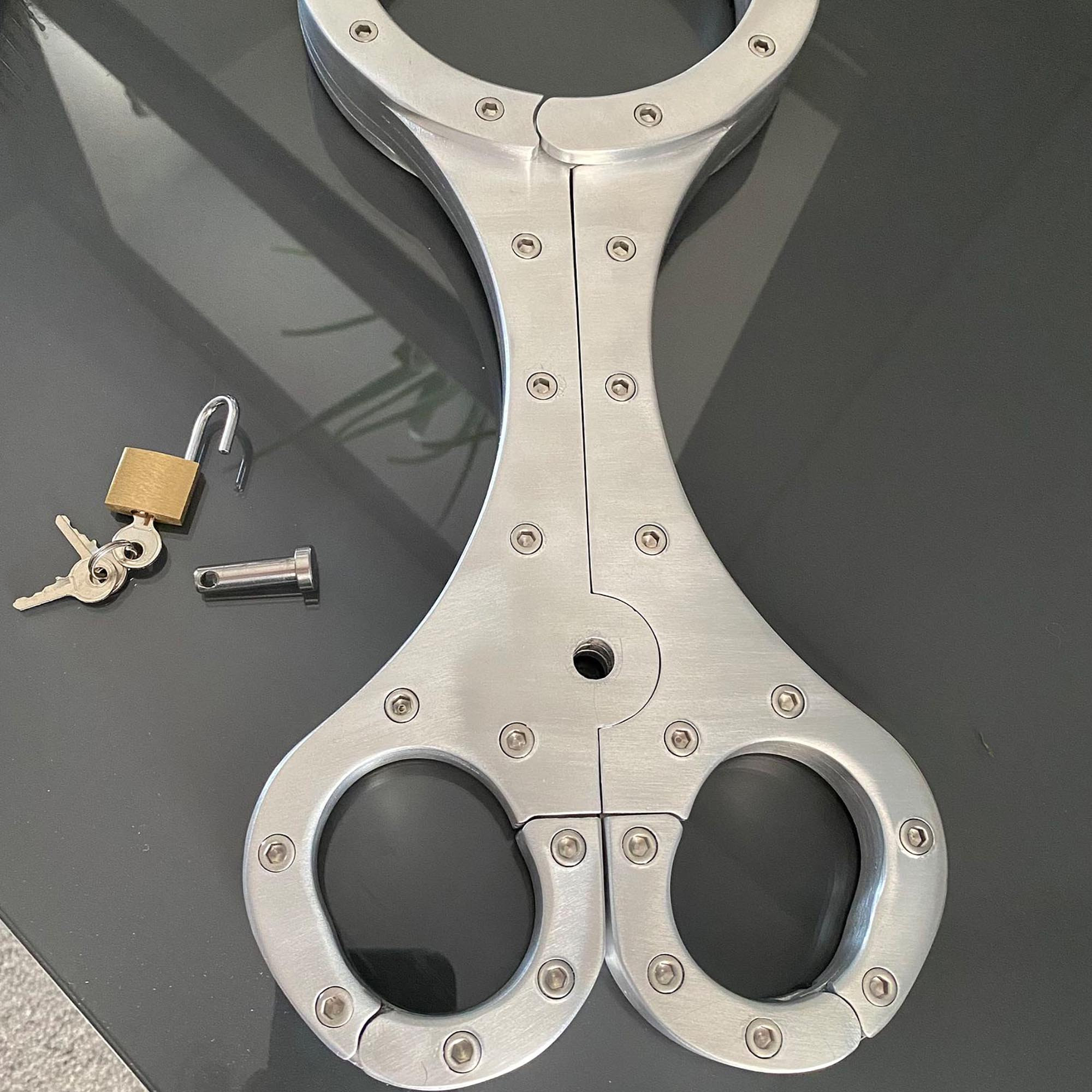 Mature Straight Bar Neck & Handcuff Restraint Bondage Locklabe Yoke - Etsy