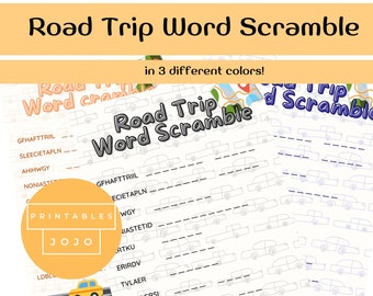 Road Trip Word Game - Etsy