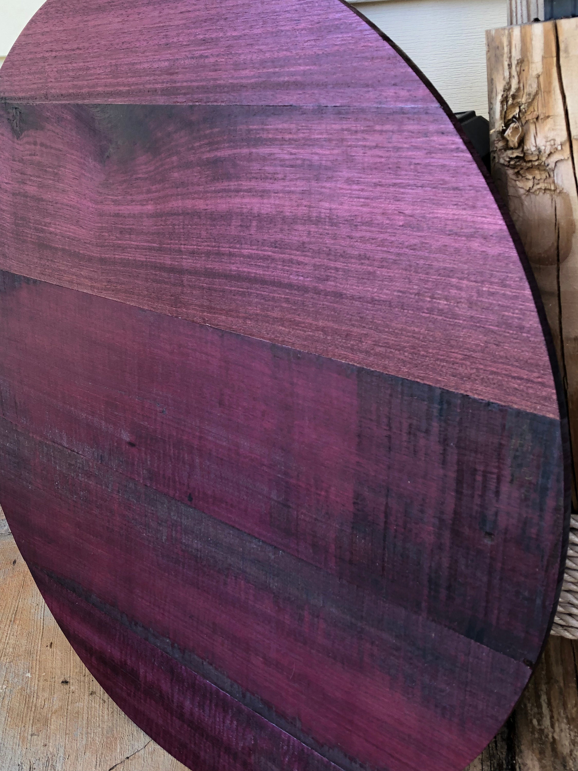 Exotic Purple Heart Wood Round Blank Sign - Etsy