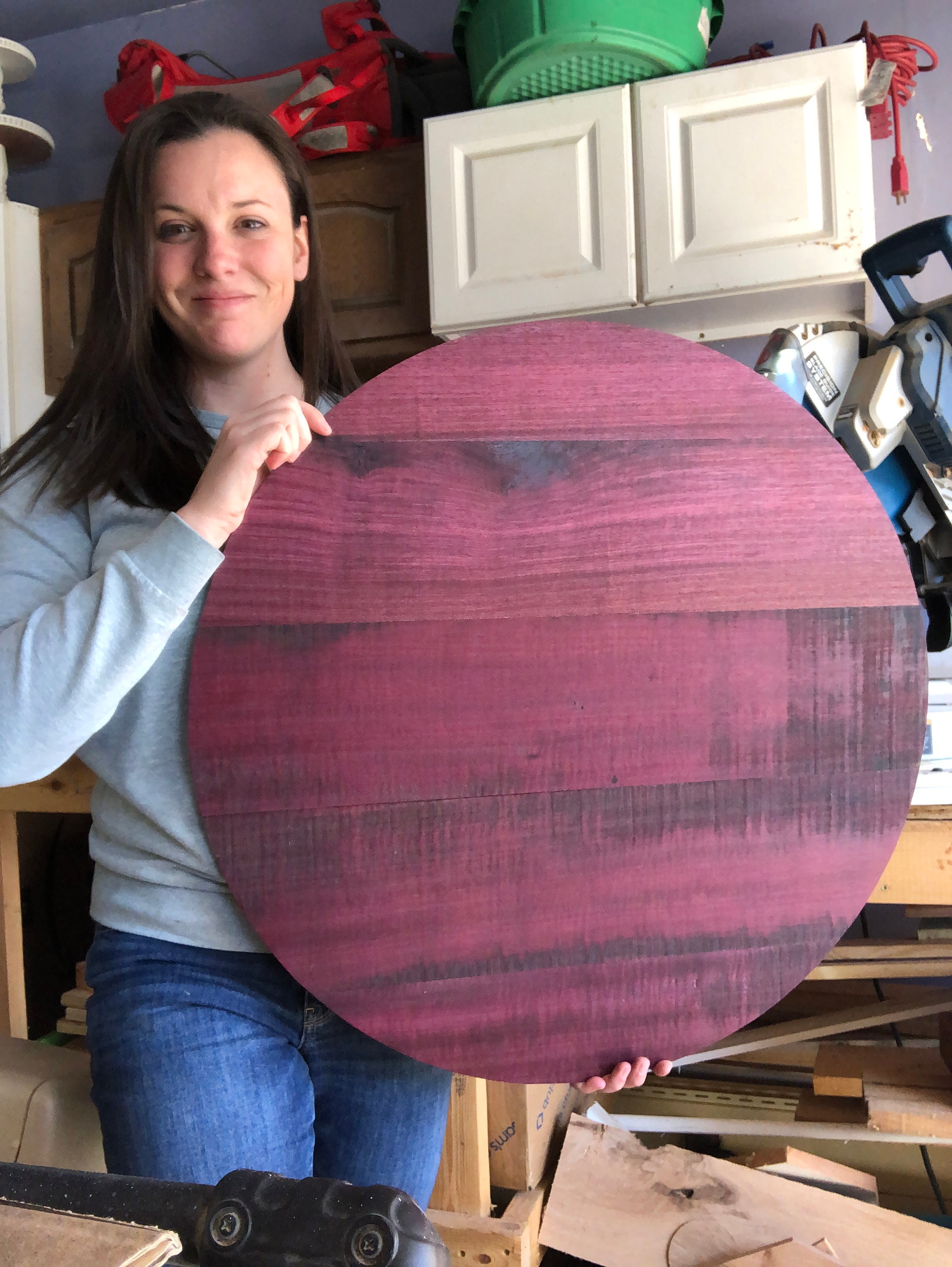 Exotic Purple Heart Wood Round Blank Sign - Etsy