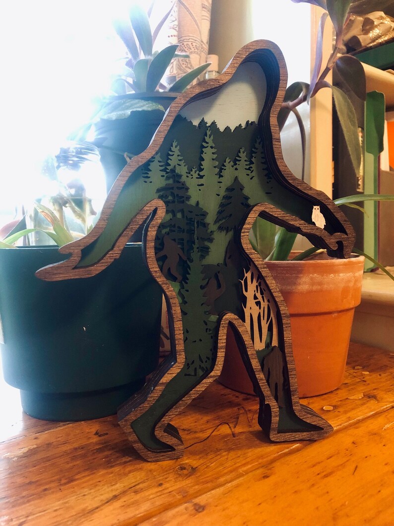 Big Foot Multi Layered Wooden Sign Big Foot Décor Camping Décor Big ...