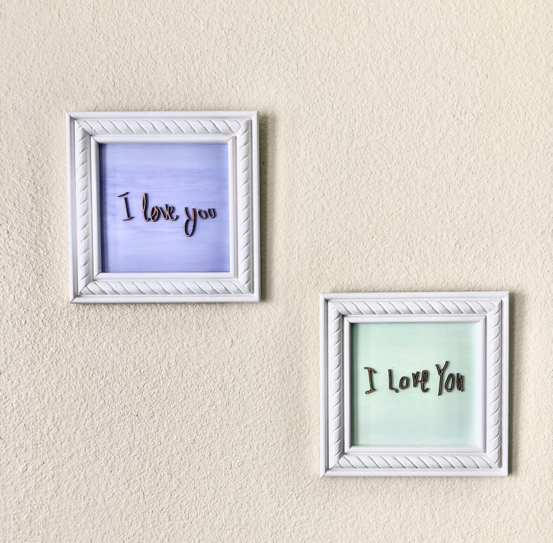 Custom Handwriting Sign Family Keepsake Wooden Signs Childs Handwriting ...