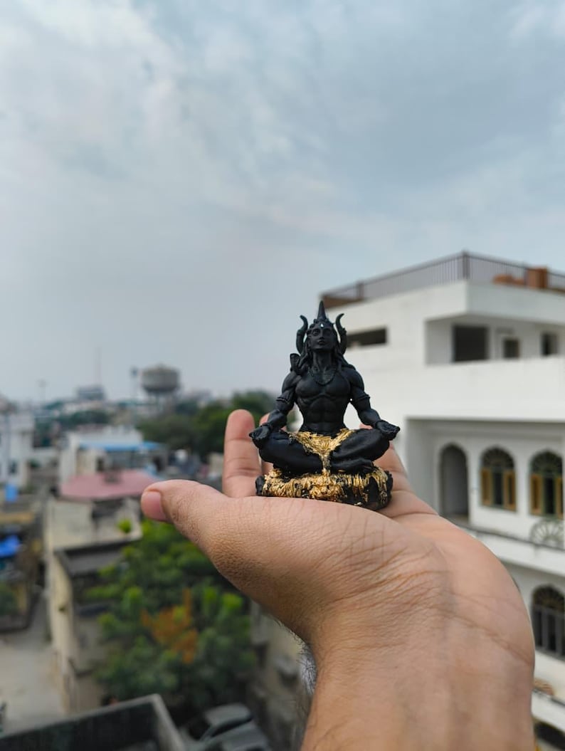 Handmade Shiva Statue - Car Dashboard Mahadev Idol - Home Temple Decor ...