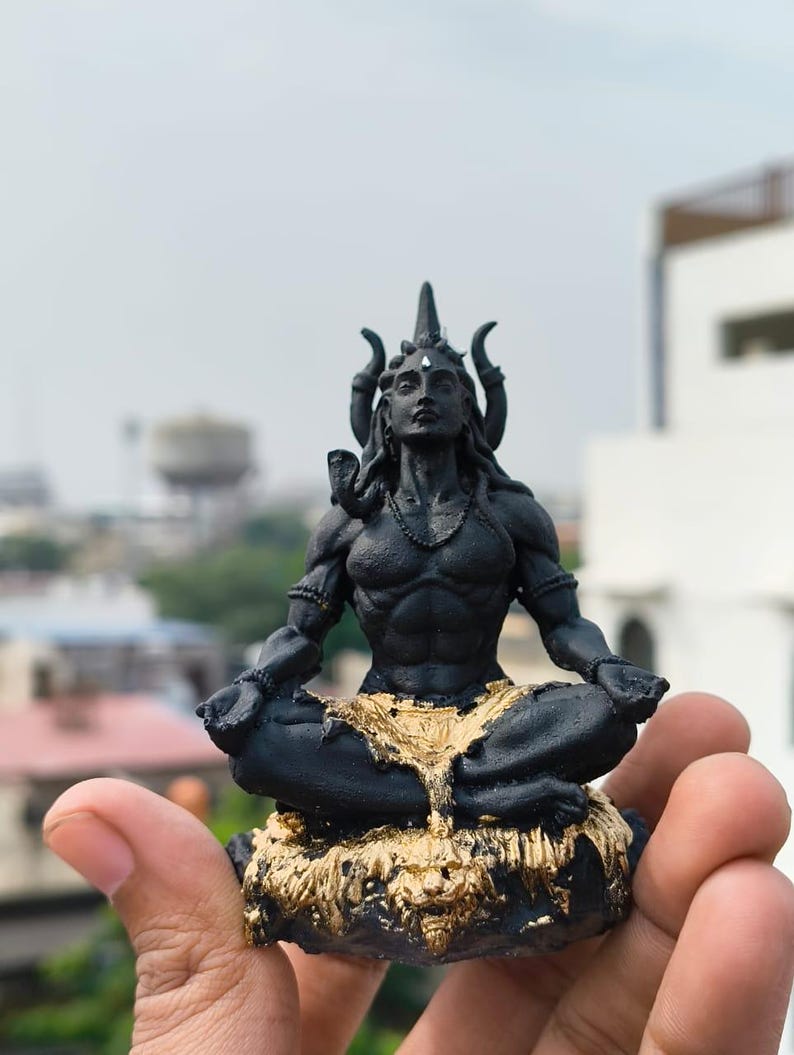 Handgefertigte Shiva Statue - Auto Dashboard Mahadev Idol - Home Tempel ...