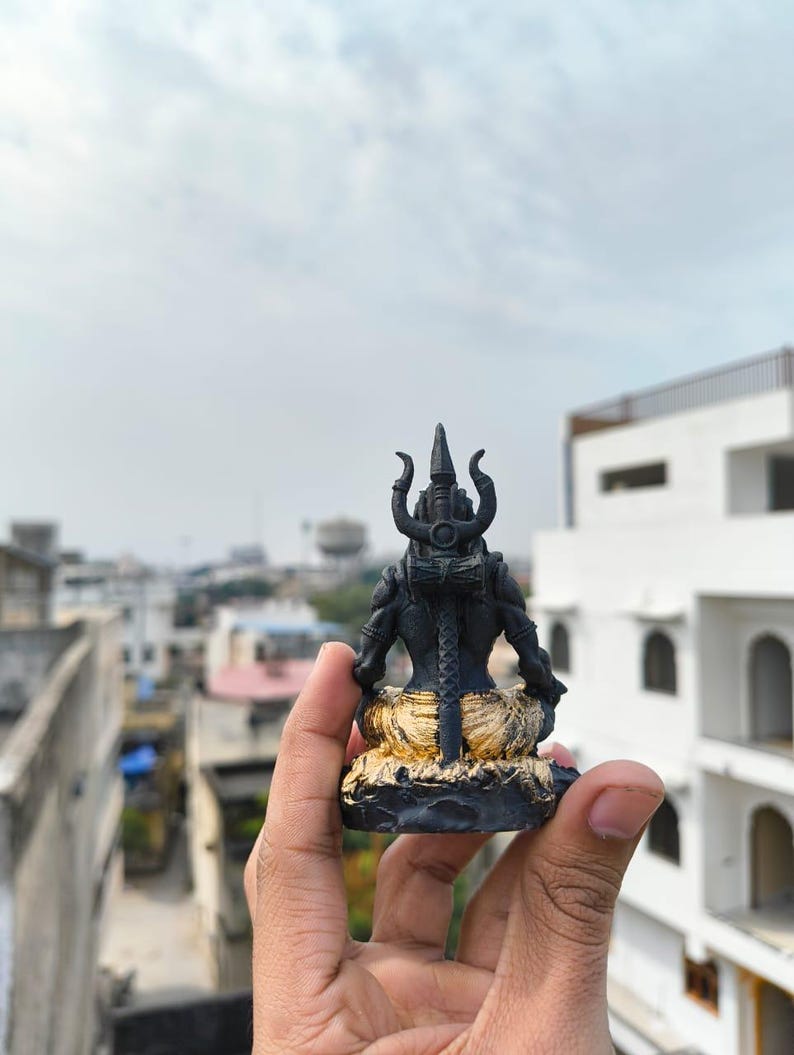 Handmade Shiva Statue - Car Dashboard Mahadev Idol - Home Temple Decor ...