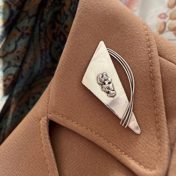 Triangle Brooch - Etsy UK