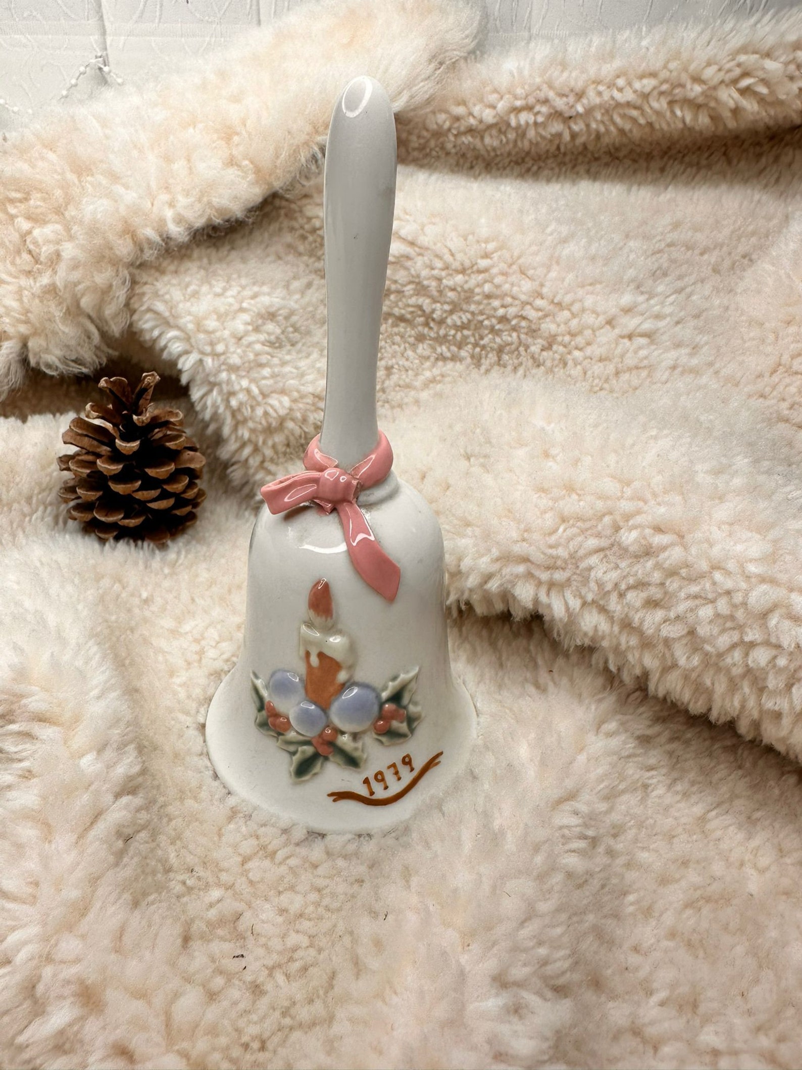 Signed Zaphir Made in Spain First Edition White Porcelain Bell With ...