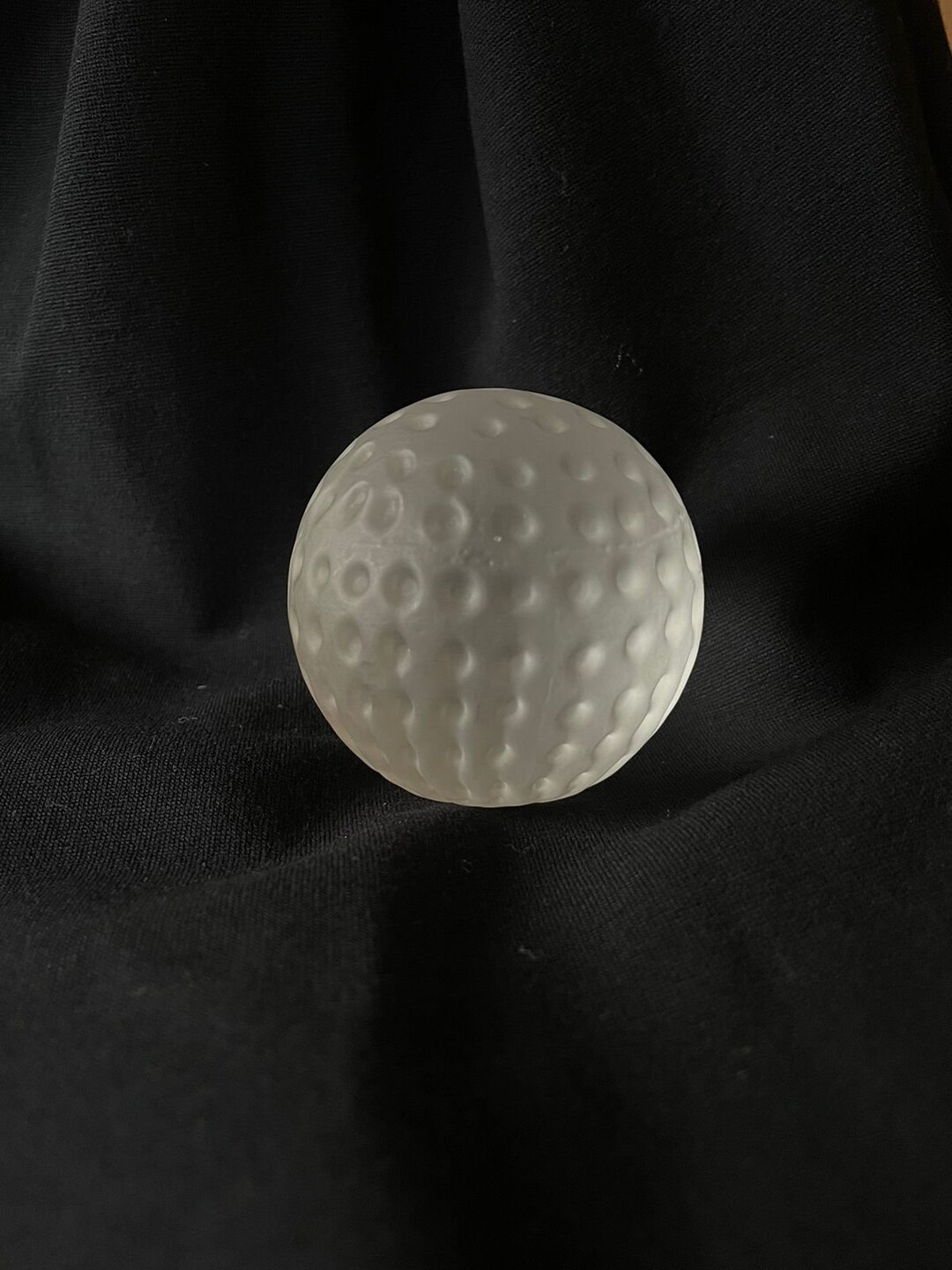 Heavy Matt Glass Golf Ball. Vintage Souvenir for a Golf Lover. Gift for ...