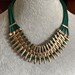 Signed Freedom Green Multi Strand With Gold Tone Metal Connectors ...